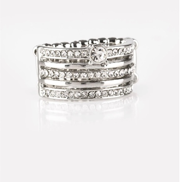 paparazzi | Accessories | The Dealmaker White Ring By Paparazzi | Poshmark